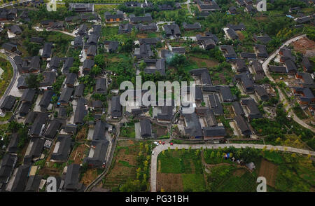 Zunyi, Zunyi, China. 23rd Aug, 2018. Zunyi, CHINA-Aerial photography of ...