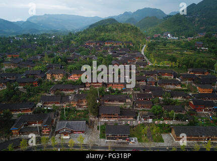 Zunyi, Zunyi, China. 23rd Aug, 2018. Zunyi, CHINA-Aerial photography of ...
