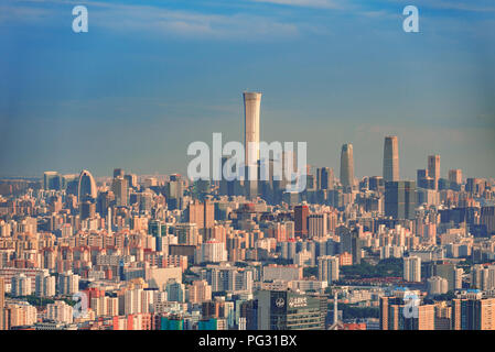 Have a bird's eye view of Beijing Olympic village at night Stock Photo ...