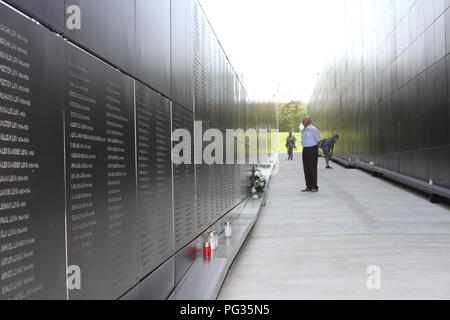 23 August 2018, Estonia, Tallinn: The entrance to the Memorial for the ...
