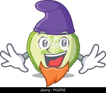 Single character of elf on white background illustration Stock Vector ...