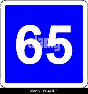speed limit 65 sign Stock Photo - Alamy