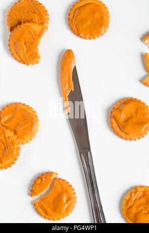The delicious peanut butter cookies with white background Stock Photo ...