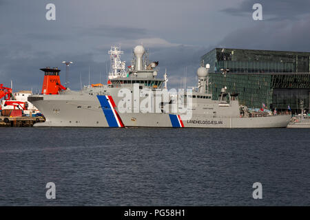 Icelandic Coast Guard offshore patrol vessel Thor alongside in ...