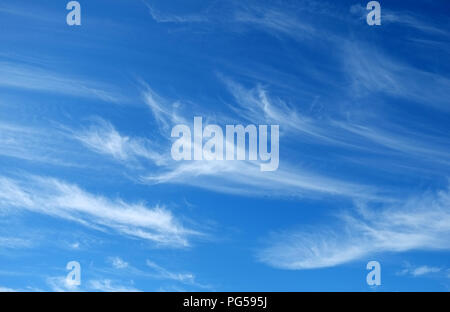 mare's tails and mackerel scales cirrus and altocumulus clouds Stock ...