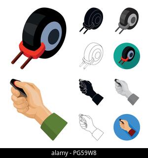 Parking for cars monochrome icons in set collection for design ...