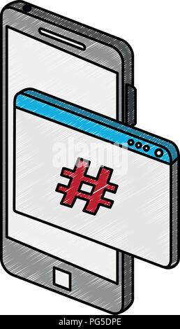 Smartphone programming code symbol scribble Stock Vector Image & Art - Alamy