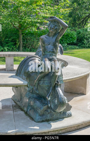 Elephant statue, Jephson Gardens, Leamington Spa Stock Photo - Alamy