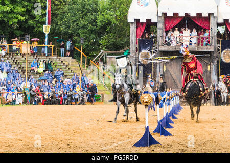 Medieval tournament with knights, performances, shows, food and drink ...