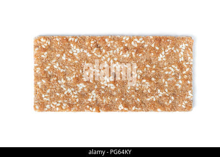 Single dry flat breads isolated on white background Stock Photo - Alamy