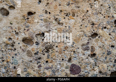Stone wall background Wall made of cavern rock Stock Photo - Alamy