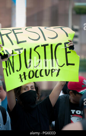 LOS ANGELES - NOVEMBER 17: Occupy LA protesters march on November 17 ...