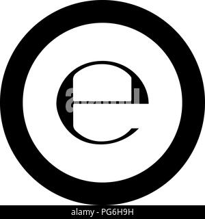 Estimated sign, e mark, e symbol, isolated vector illustration Stock ...