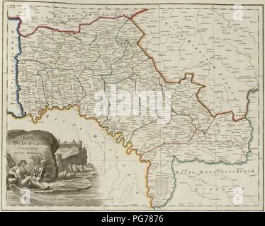 Atlas of Russian Empire (1800). Podolia governorate Stock Photo - Alamy