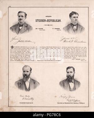 Atlas of Steuben Co., Indiana - to which are added various general maps ...