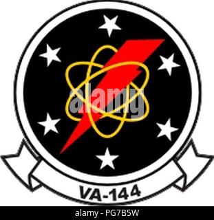 Attack Squadron 144 (US Navy) insignia c1967 Stock Photo - Alamy