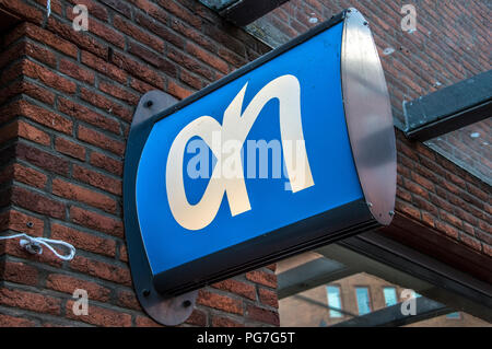 Billboard AH Supermarket At Amsterdam The Netherlands 27-4-2023 Stock ...