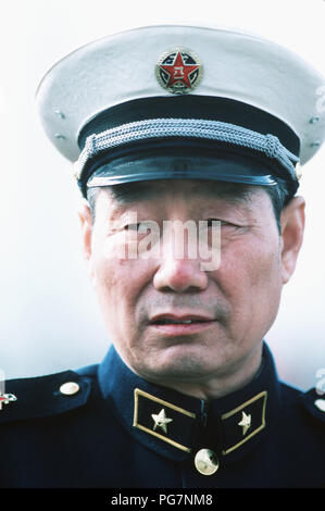 Admiral (ADM) Xinchun Ma, commander of China's North Sea Fleet, watches ...