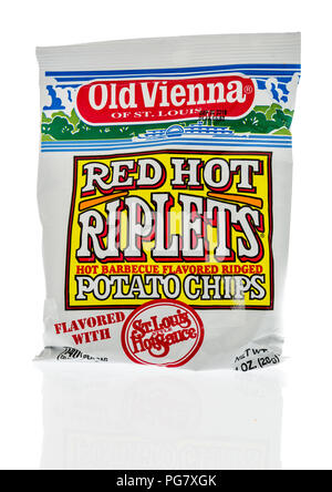 Ridged potato chips Stock Photo - Alamy