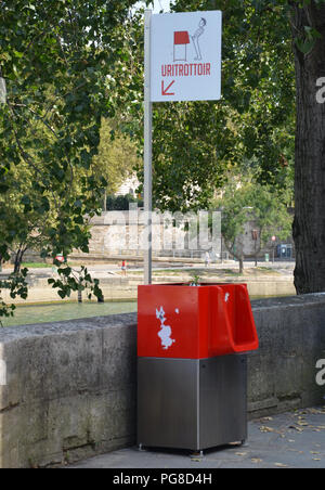 Open air urinal, France Stock Photo - Alamy