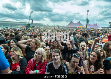 Reading,Berkshire, UK. 24th August 2018.Travis Scott on the main stage ...