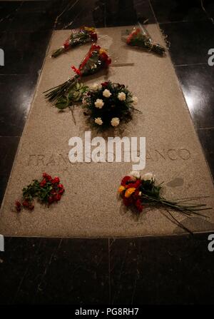 Tomb of Franco in Valley of the Caidos, monument built during the ...