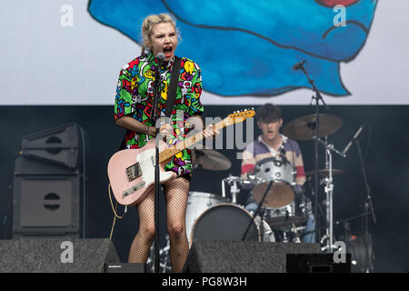 The Regrettes perform live on stage at Leeds Festival, UK, 25th June ...