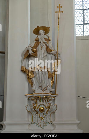 inside Wieskirche near Steingaden, Allgaeu, Bavaria, Germany Stock ...