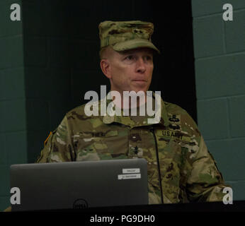 Maj. Gen. David Hill, U.S. Army Central Deputy Commander, addresses the ...