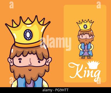 Cute king cartoon Stock Vector Image & Art - Alamy