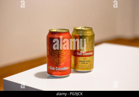 Cans of typical drinks of Colombia, Club Colombia (beer), Club Colombia ...