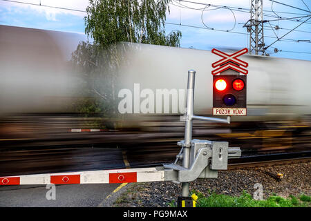ČD Czech Railways train passing the site of the new S Bahn railway line ...