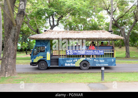 Bula Bus on Denarau Island Fiji Stock Photo - Alamy