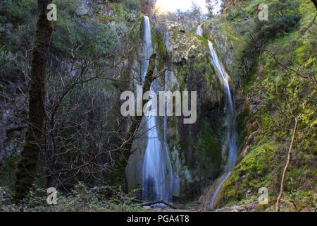 Nymfes waterfall in Corfu Greece Stock Photo - Alamy