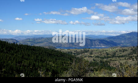 The Lake Chelan Valley as seen from Echo Ridge. Lake Chelan is a 55 ...