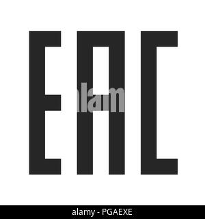 GOST sign, black and white isolated accurate vector illustration, GOST ...