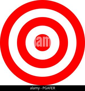 Simple circle target template. Bullseye symbol Stock Vector Image & Art ...
