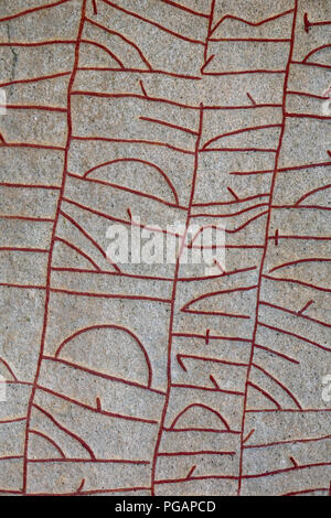 The Rökstenen, or Rök Runestone, is an ancient Swedish monument that is ...