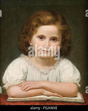Auguste Ludwig Mädchen mit Buch Stock Photo - Alamy