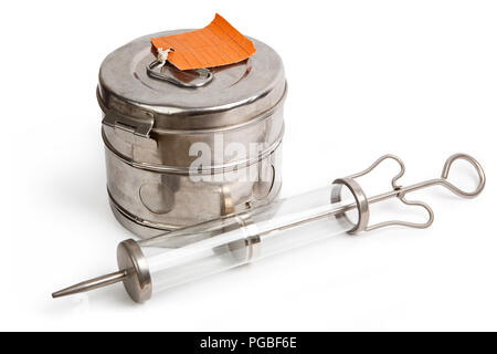 large syringe with thick needle Stock Photo - Alamy