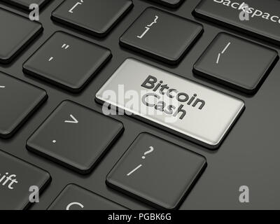 Bitcoin Cash BCH Cryptocurrency 3D coin logo and symbol on brown ...