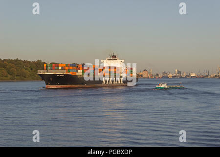 container ship Nyk Remus, Finkenwerder, Hamburg, Germany Stock Photo ...