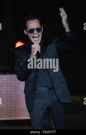 The Puerto Rican singer Marc Anthony, during his concert at The Axis ...