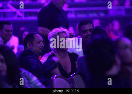 Marisela. Mexican singer Juan Gabriel, during his concert on the night ...
