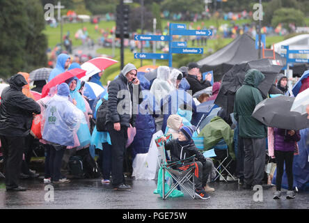 Pilgrims arrive at Knock Holy Shrine, in County Mayo Where Pope Francis ...