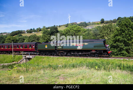 Steam train at Haworth Station, North Yorks, UK Stock Photo - Alamy