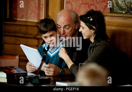 Actors Herbert Flack and Francesca Vanthielen reading excerpts of the ...