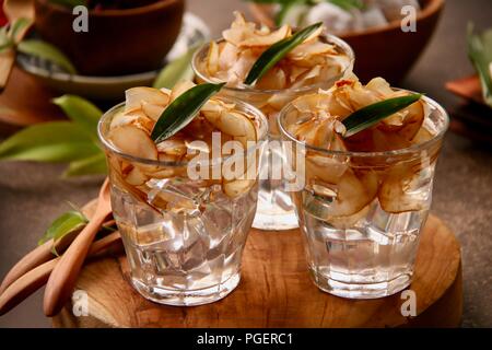 Es Pala Bogor, the traditional dessert drink of iced nutmeg fruit ...
