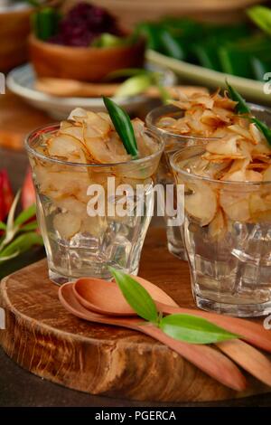 Es Pala Bogor, the traditional dessert drink of iced nutmeg fruit ...