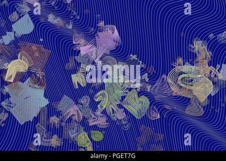 Artistic blended messy shapes background pattern abstract Stock Photo ...